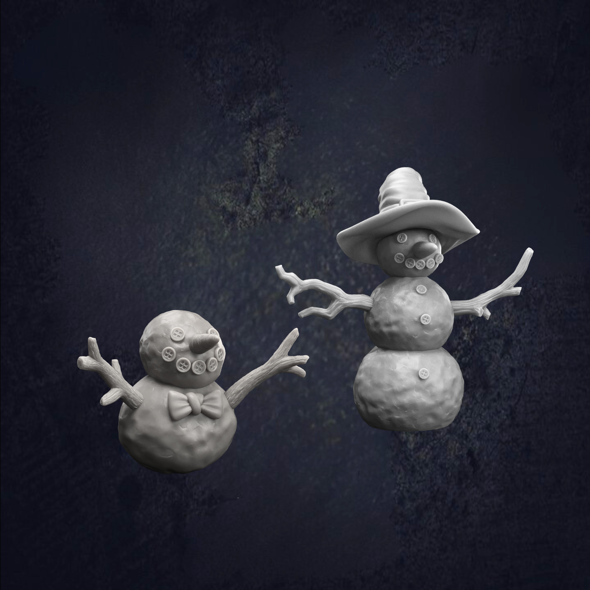Snowman Terrain Piece | 3D Printed DnD & RPG Scenery – The Print Tavern