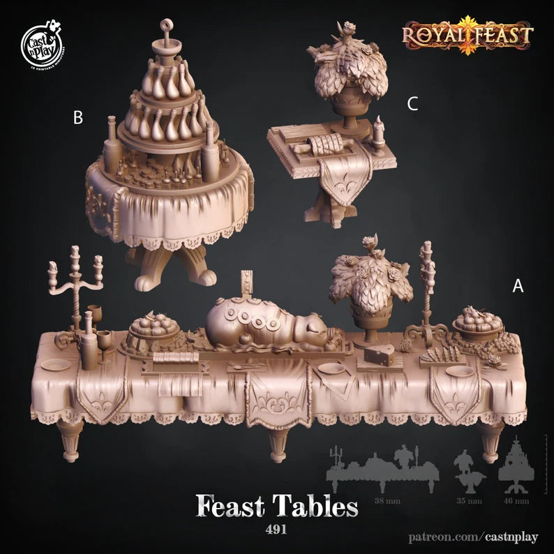 Royal Banquet Tables | Resin Terrain for Fantasy RPG & D&D – The Print ...