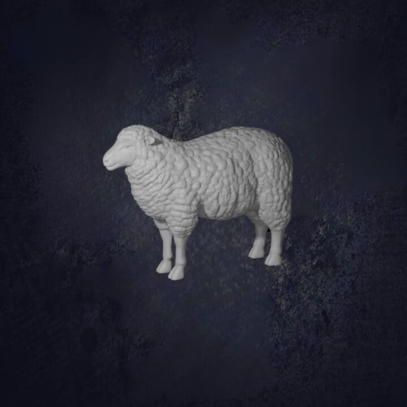 Sheep Miniature | 3D Printed RPG & DnD Farm Animal – The Print Tavern