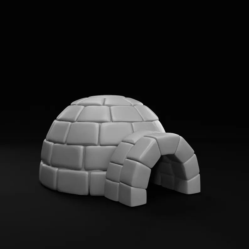 Igloo Terrain | 3D Printed DnD & RPG Arctic Scenery – The Print Tavern