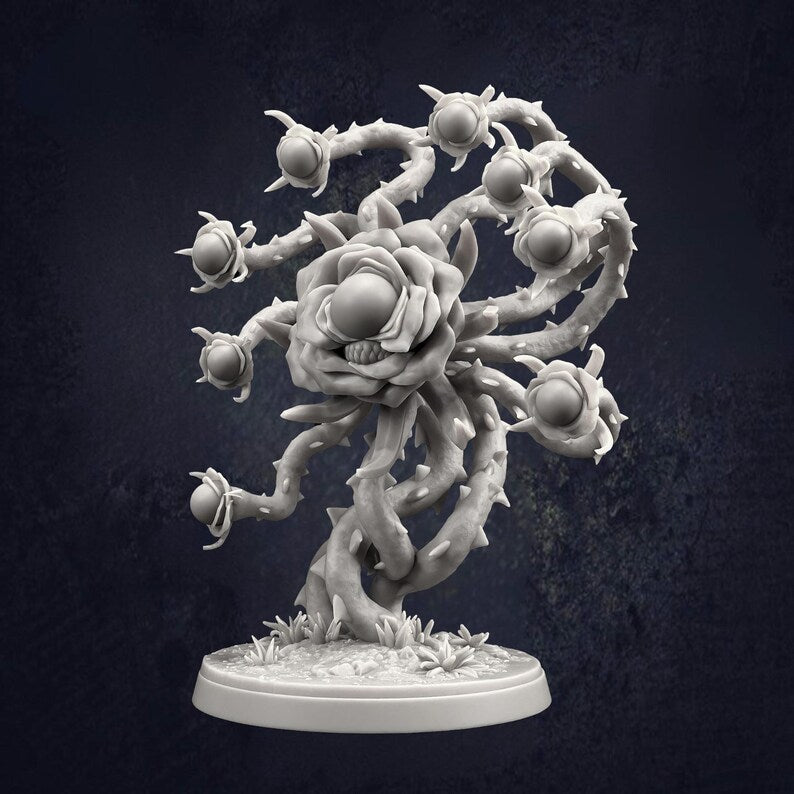 Rose Beholder Miniature | Feywild Plant Monster for DnD – The Print Tavern