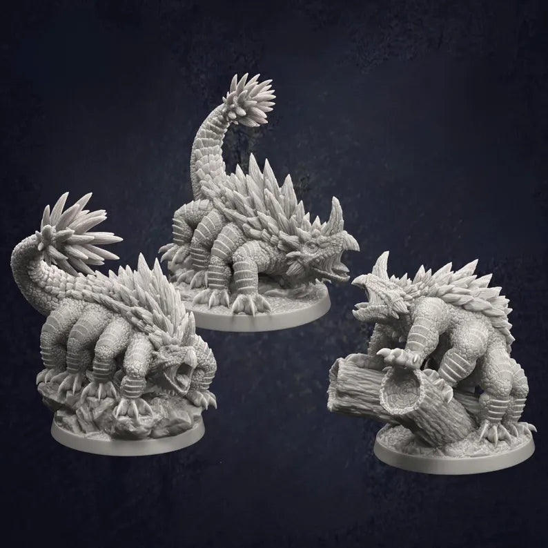 Basilisksaurus Dinosaur | Fantasy RPG Miniature – The Print Tavern