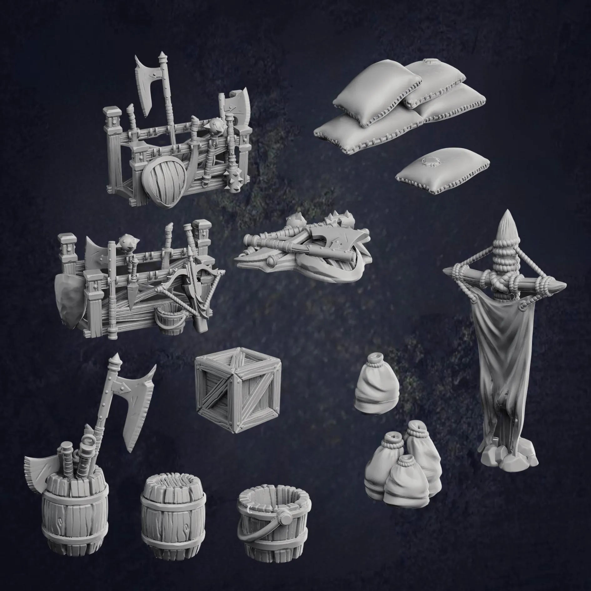 Camp Weapons & Props | RPG Scatter Terrain for DnD & Dioramas – The ...