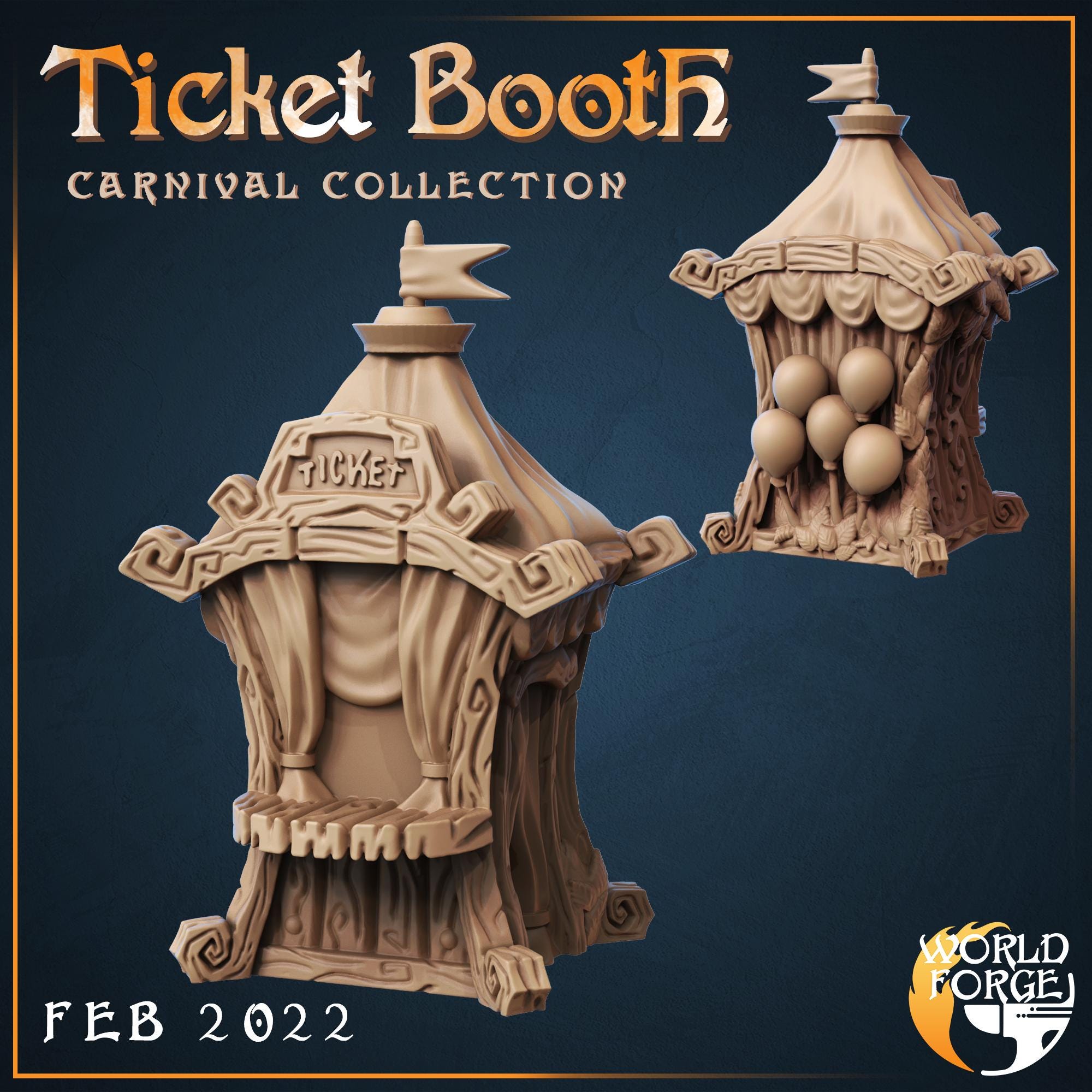 Carnival Ticket Booth | RPG Terrain Scatter for DnD & Dioramas – The ...