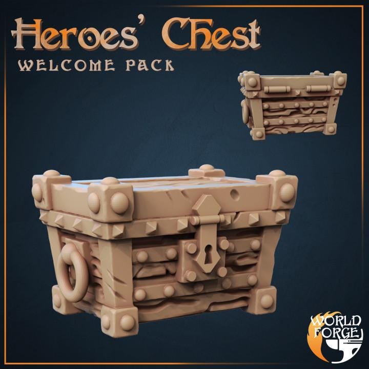 Heroes Chest Terrain | RPG & DnD Treasure Scatter for Bases & Dioramas ...